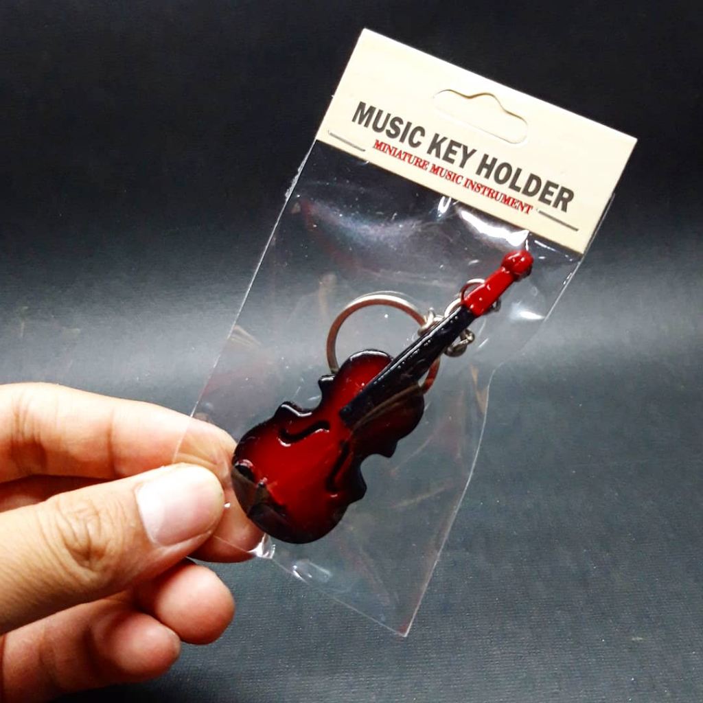 Jual Gantungan Kunci Miniatur Biola Violin Exclusive untuk kado ...