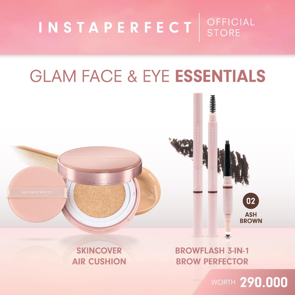 Jual Instaperfect Glam Face & Eye Essentials Bundle (Skincover Air ...