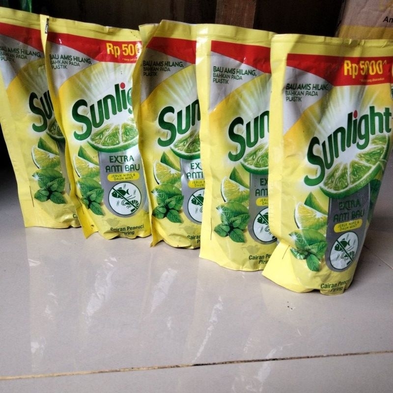 Jual pencuci piring sunlight extra Anti bau 210 ml 5 pcs | Shopee Indonesia