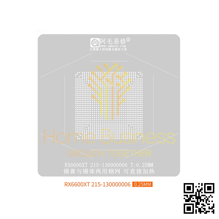 Jual AMAO Cetakan Stencil Plat RX6600XT RX6600 XT RX 6600 215 130000006 ...