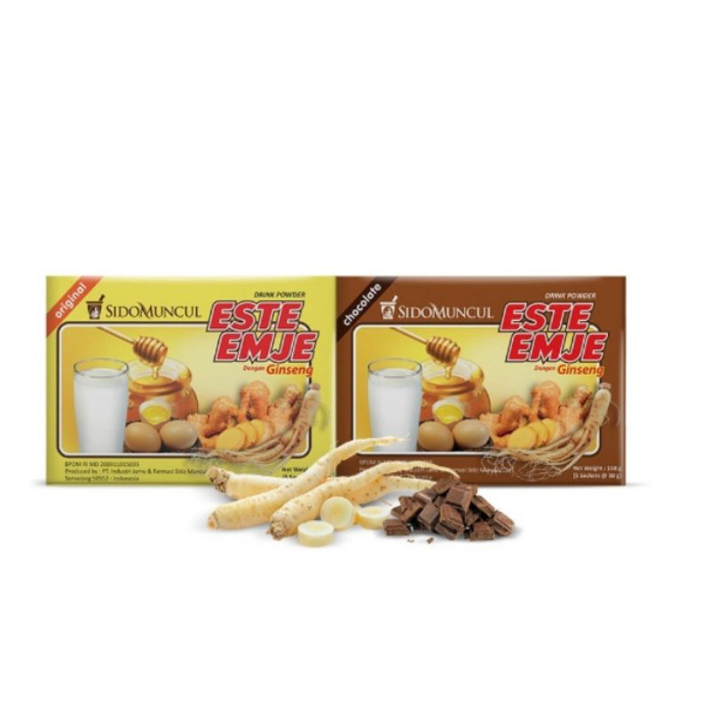 Jual ESTE EMJE GINGSENG SACHET ( ORIGINAL GINGSENG /COKLAT) | Shopee ...