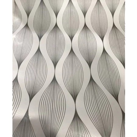 Jual WALLPAPER STICKER MOTIF WAVE KLASIK ABU 45 CM x 9 - 10 M | Shopee ...