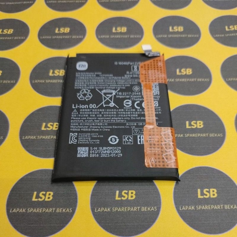 Jual BATTERY XIAOMI REDMI NOTE 12 4G BN5M ORIGINAL ASLI BEKAS | Shopee ...