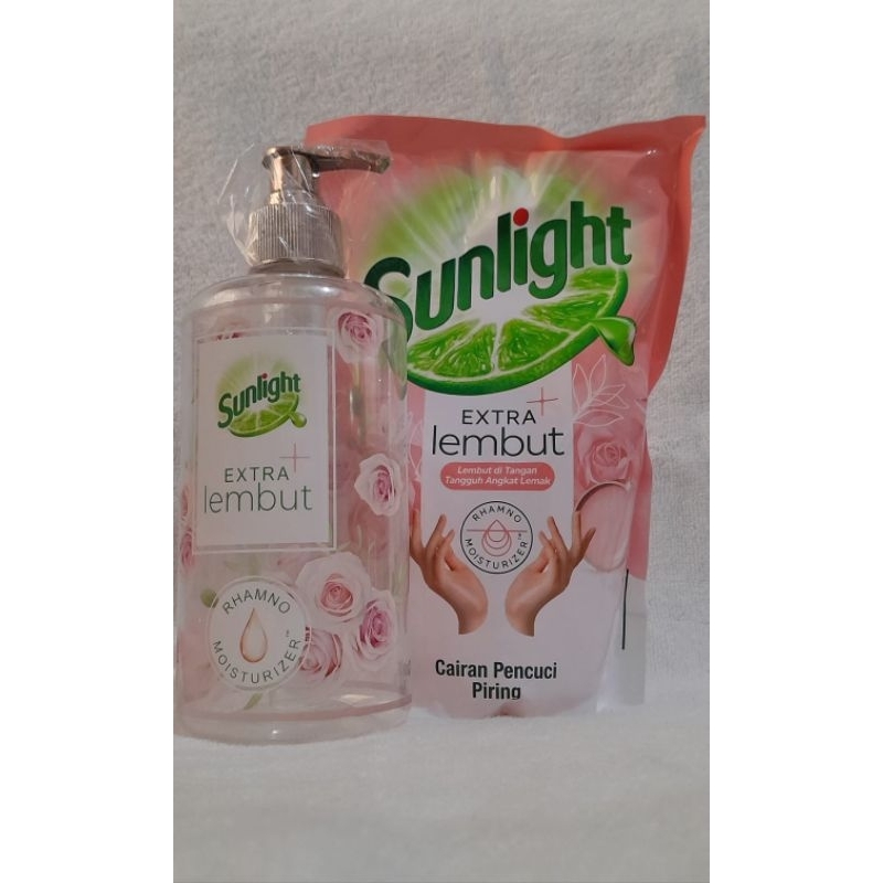 Jual sunlight extra lembut 650ml free botol | Shopee Indonesia
