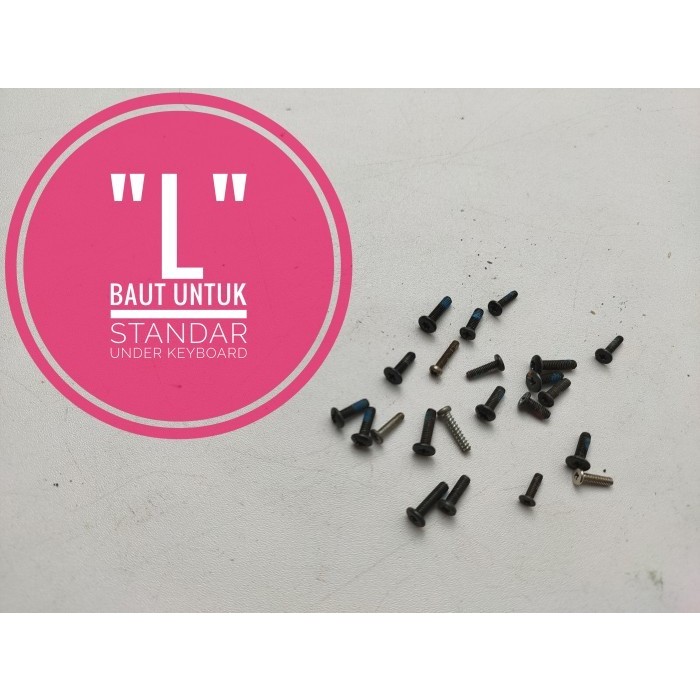 Jual ET52 TYPEB-L BAUT SEKRUP LAPTOP NOTEBOOK TYPE L UNDER KEYBOARD ...