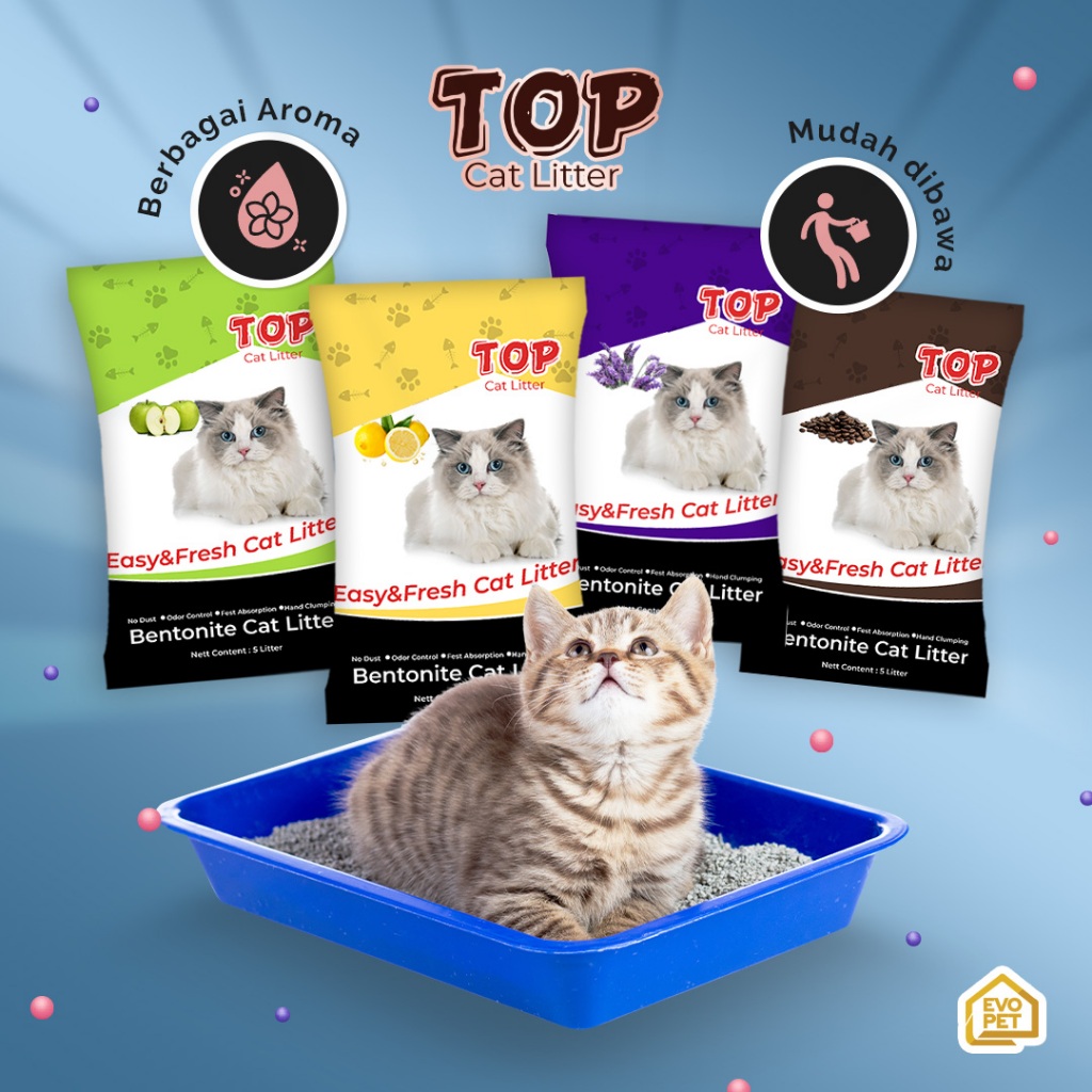 Jual Pasir Kucing TOP 10 LITER (Instant/Sameday) - Pasir Wangi Kucing ...