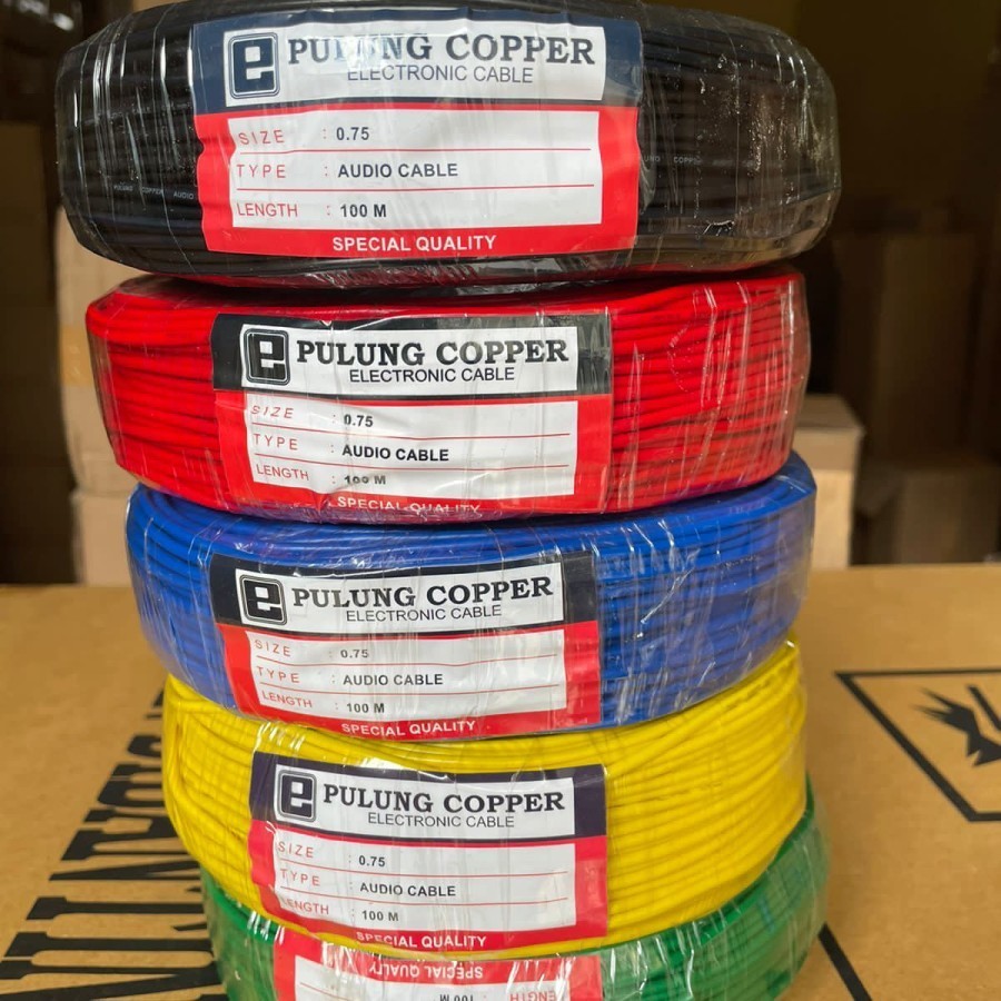 Jual Kabel Elektronic Serabut / Kabel NYAF Pulung/ Daisaku 0.75mm / 1x0,75mm 100 M | Shopee ...