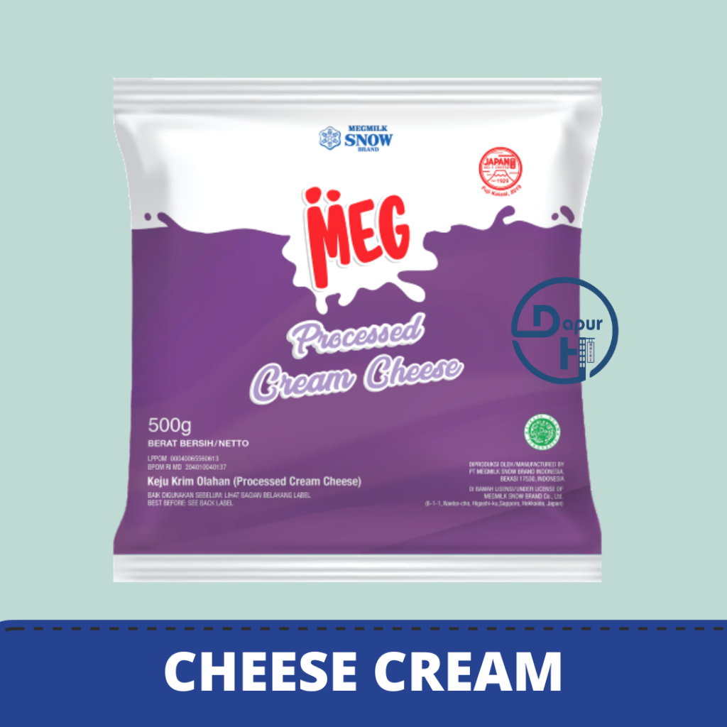 Jual MEG CHEESE Processed Cream Cheese 500g Halal | Shopee Indonesia