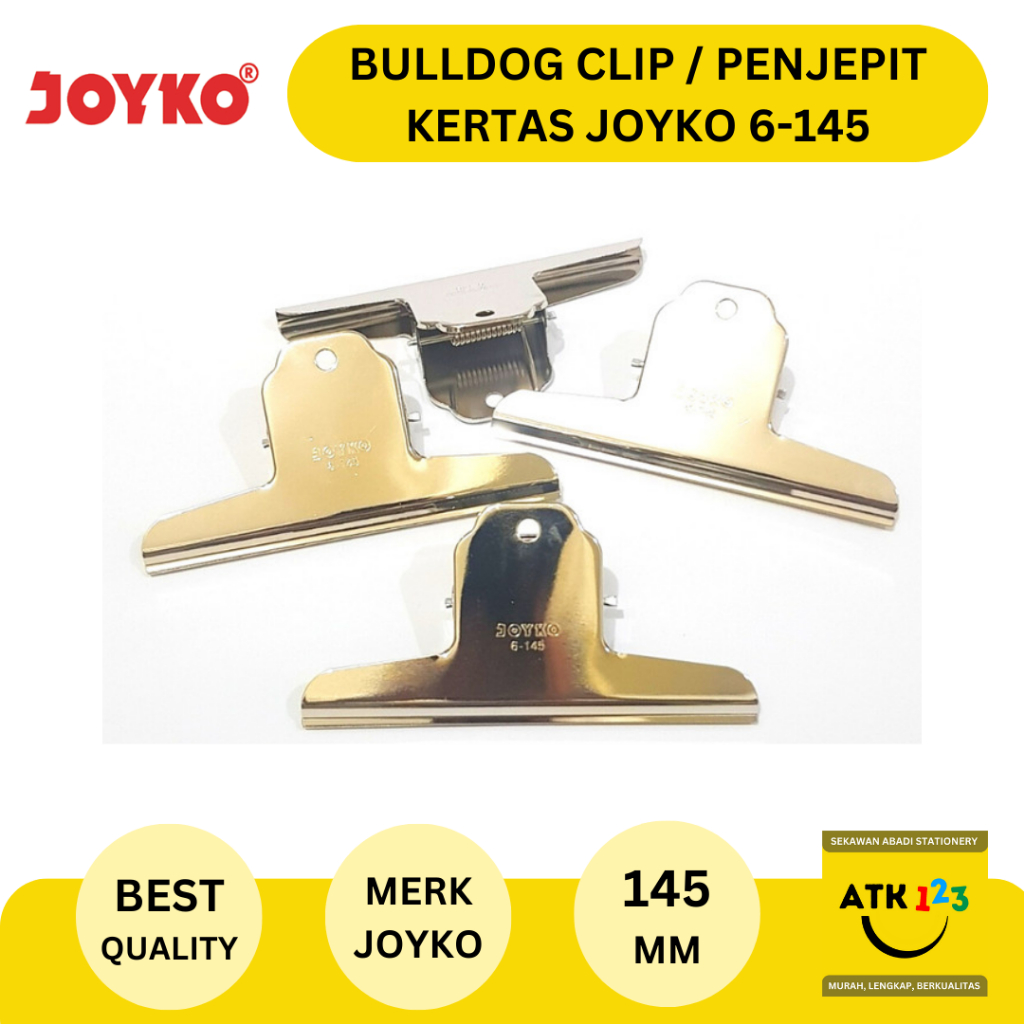 Jual JOYKO Bulldog Clip / Binder Klip / Penjepit Besar Merk Joyko No. 6 ...