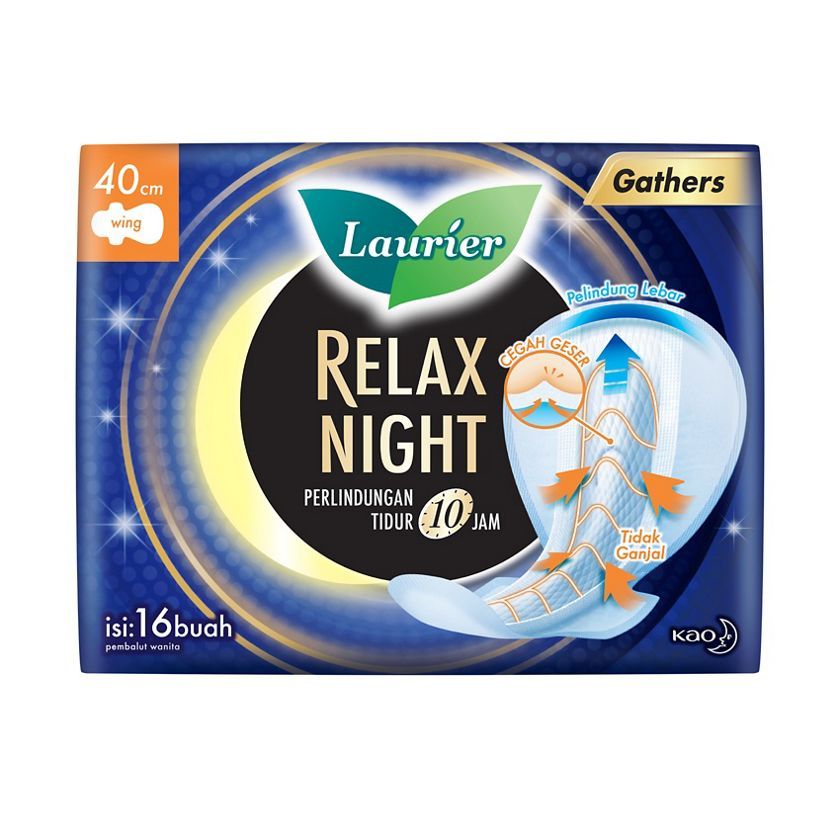 Jual LAURIER RELAX NIGHT WITH GATHER 40 CM | Shopee Indonesia