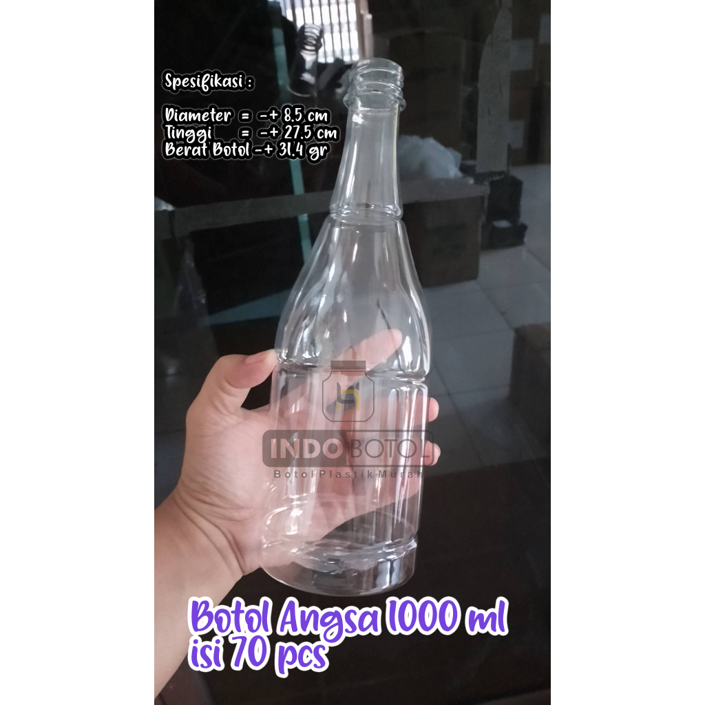 Jual Botol Angsa 1 Liter - isi 70 pcs / botol syrup dll | Shopee Indonesia