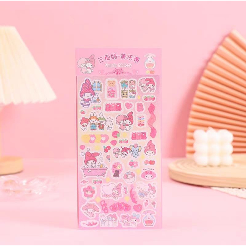 Jual Stiker BLINK Karakter Kuromi Warna Gliter Cantik Setiker Pet Momo ...