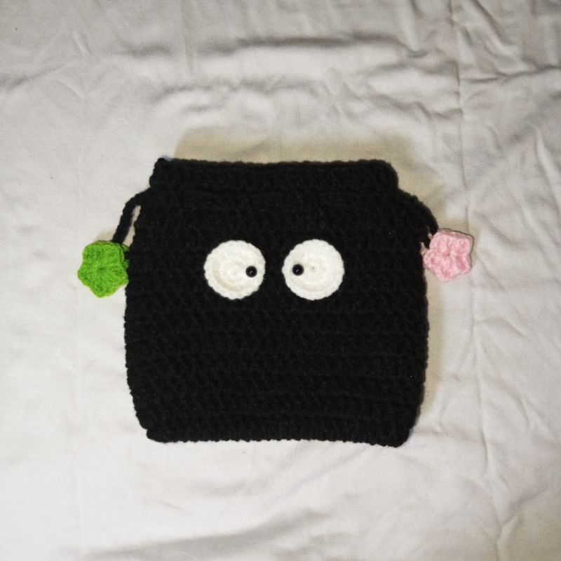 Jual (READY STOK)Susuwatari pouch crochet handmade | Susuwatari pouch ...