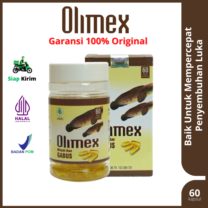 Jual Olimex Kapsul Minyak Ikan Gabus Asli Original Official Store ...
