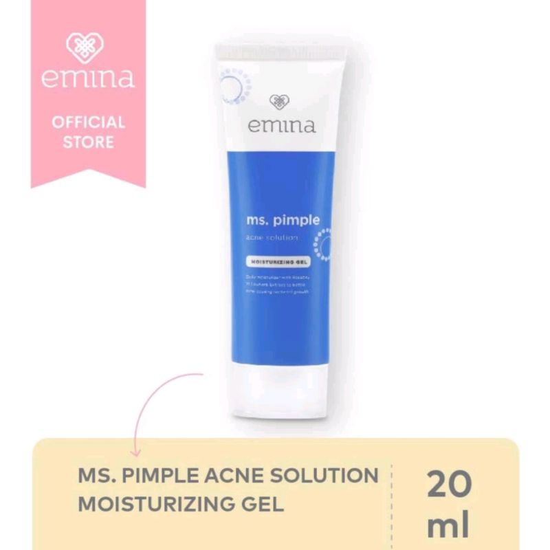 Jual EMINA MS. PIMPLE ACNE SOLUTION MOISTURIZING GEL 20ML | Shopee ...