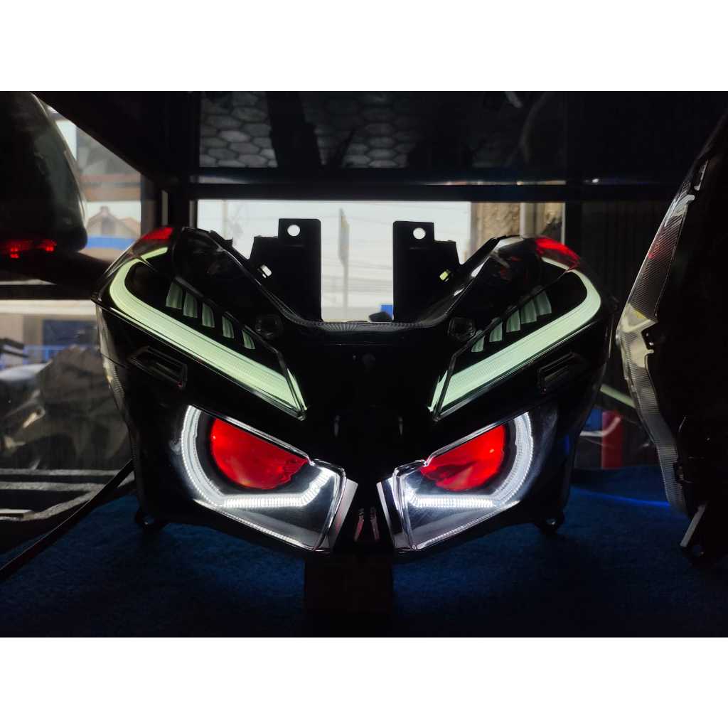 Jual PROJECTOR BILED VARIO LED NEW 125 150 COSTUM BILED AES TURBO 55 ...