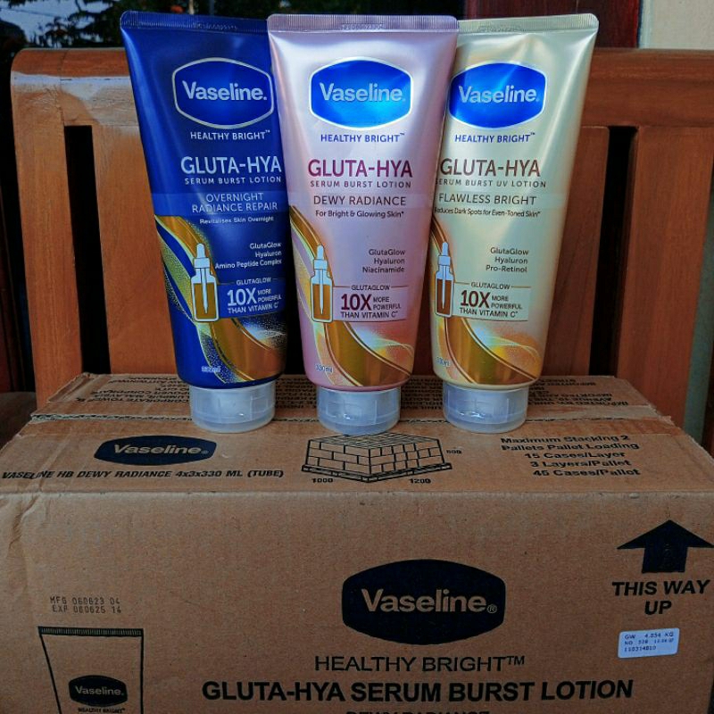 Jual [330ML] Vaseline Healthy Bright GLUTA-HYA Hand & Body Lotion ...