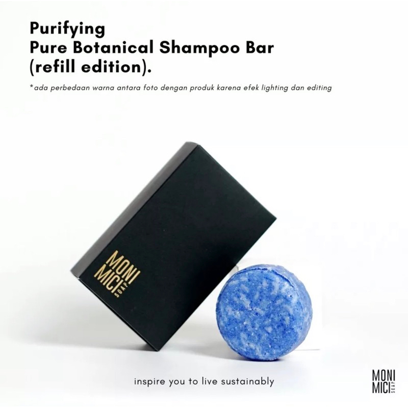 Jual MONIMICI Purifying Natural Solid Shampoo Bar - SLS SLeS Paraben Silicone Free | Shopee ...