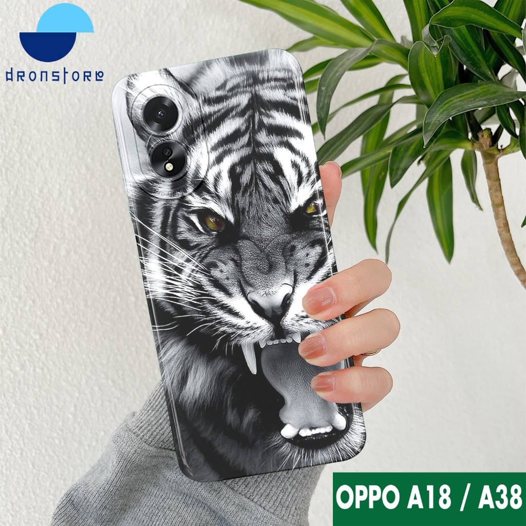 Jual CASE OPPO A18 MOTIF MACAN - 37 - SOFTCASE HARDCASE PROTECT CAMERA ...