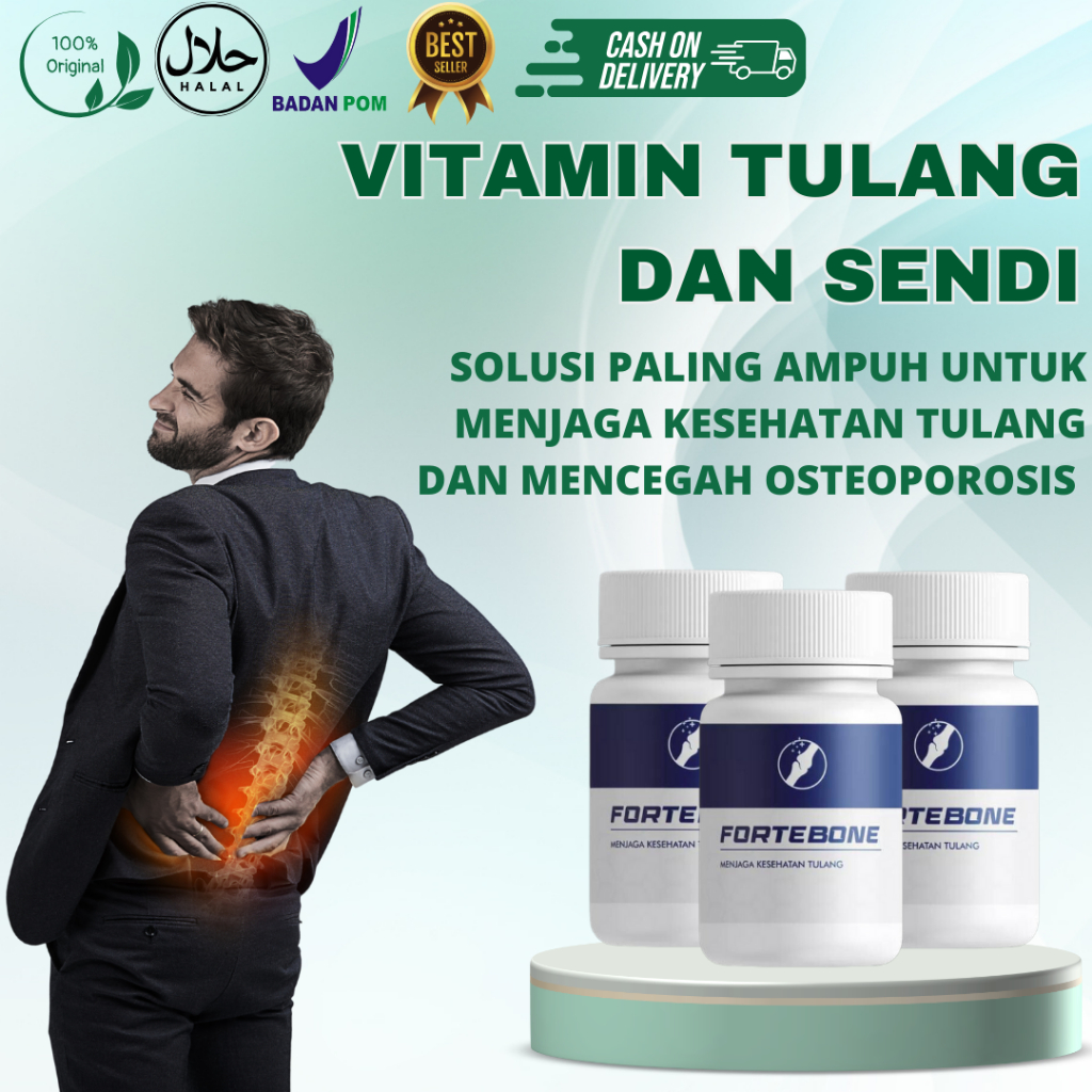 Jual obat nyeri sendi dan nyeri tulang Fortebone Vitamin Tulang dan ...