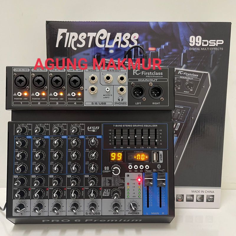 Jual Mixer Audio Firstclass Pro 6 Premium 6 channel Original - Mixer Firstclass Pro6 Premium ...