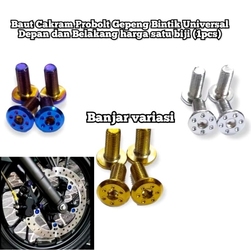 Jual Baut Probolt Disc Cakram / Baut Piringan Cakram Honda Yamaha Universal Cocok Untuk Semua ...