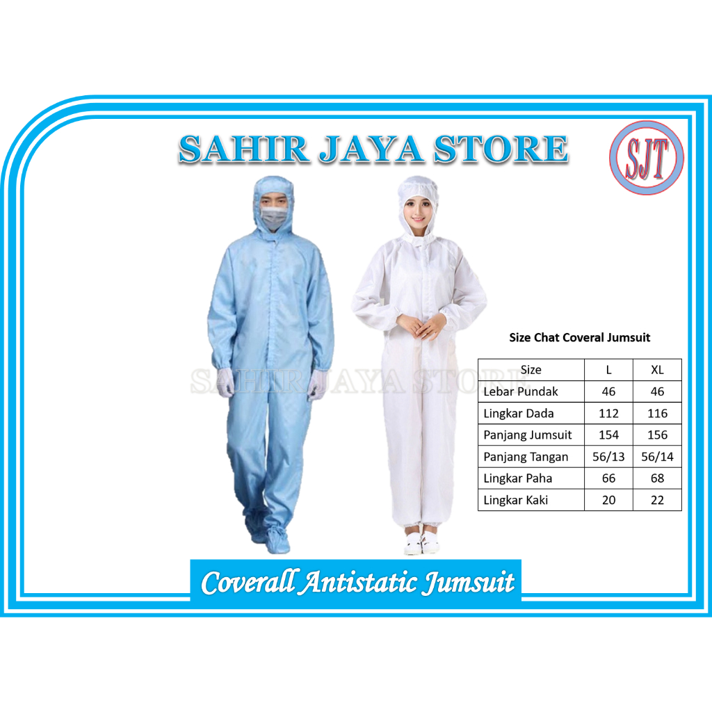 Jual Baju Antistatic Jumpsuit Murah Baju Clean Room Baju Painting ...