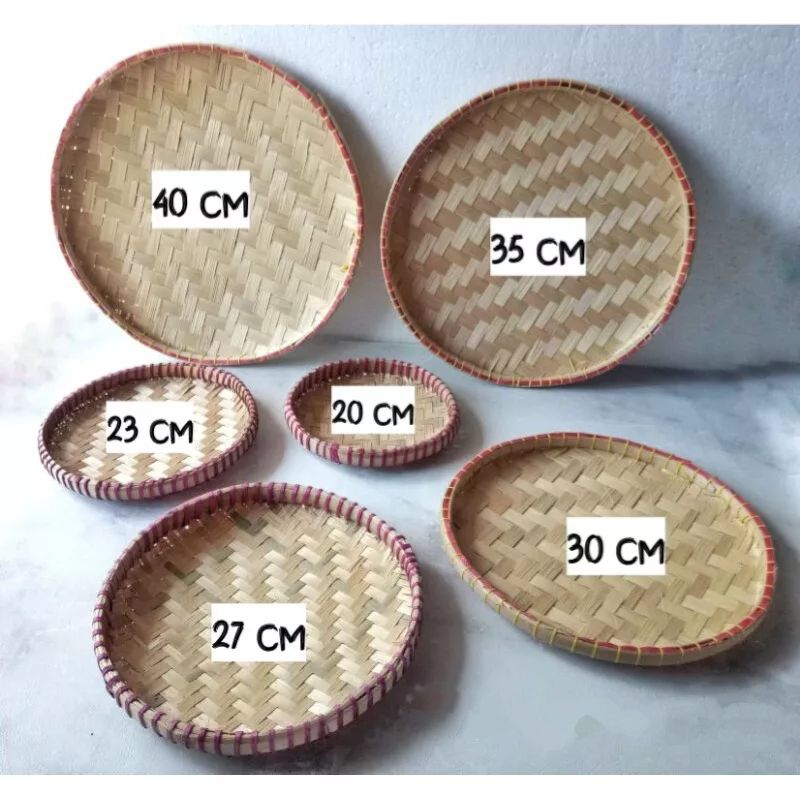 Jual Tampah Bambu Mini Diameter 20CM Tambir Bulat | Shopee Indonesia