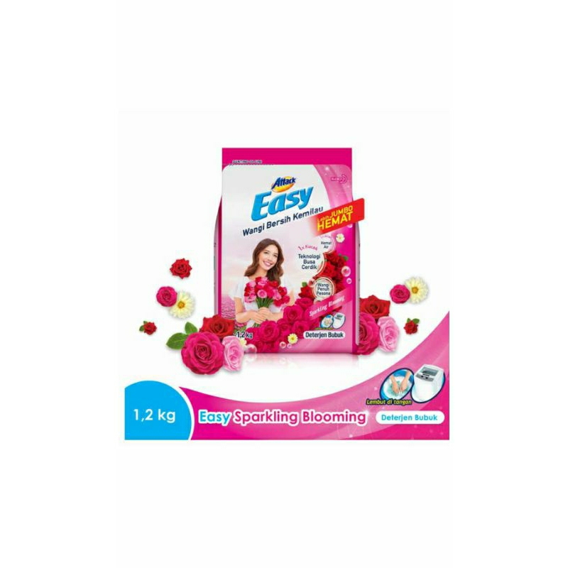 Jual Kao Attack Easy Deterjen Bubuk Sparkling Blooming 1,2kg | Shopee Indonesia
