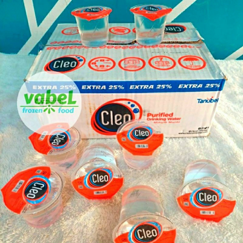 Jual Cleo Cup Mini Air Mineral 120ml isi 40 | Shopee Indonesia