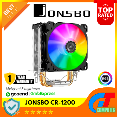 Jual JONSBO CR-1200 JONSBO CR1200 CPU COOLER / HSF COOLER RGB | Shopee ...