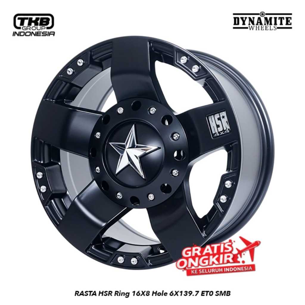 Jual VELG MOBIL HSR RASTA RING 16 PCD 6X139,7 LEBAR 8 ET 0 HSR WHEELS RASTA MODEL PALANG ...