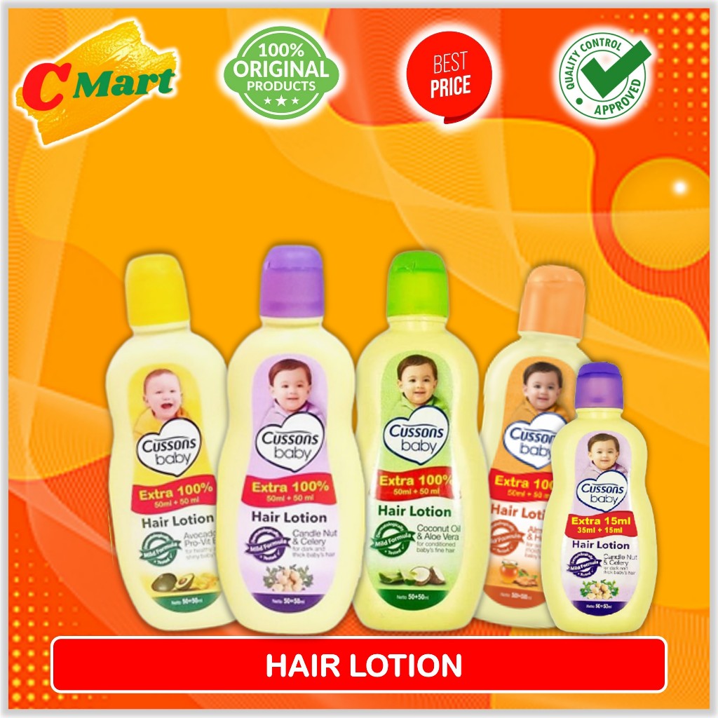 Jual Cussons Baby Hair Lotion 50ml + 50ml - Minyak Rambut Balita ...