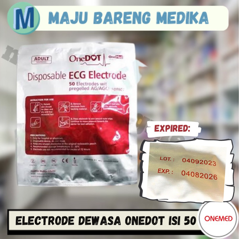 Jual Ecg Electroda Onedot Dewasa Isi 50 / Elektroda Dewasa | Shopee ...