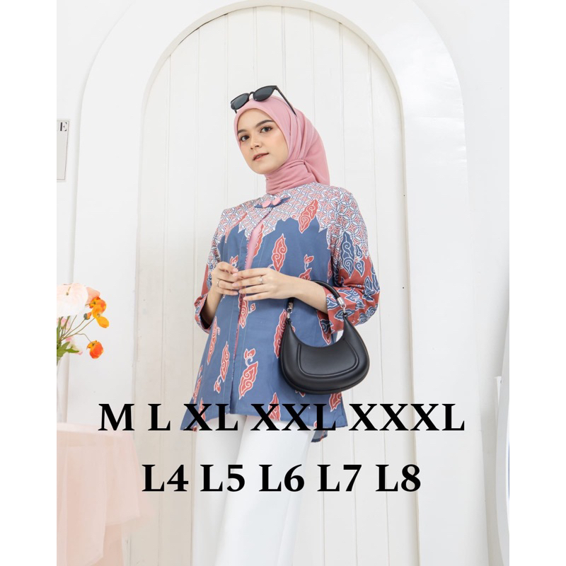 Jual Baju Batik Atasan Kerja Jumbo M LXL XXL XXXL L4 L5 L6 L7 L8 . | Shopee Indonesia