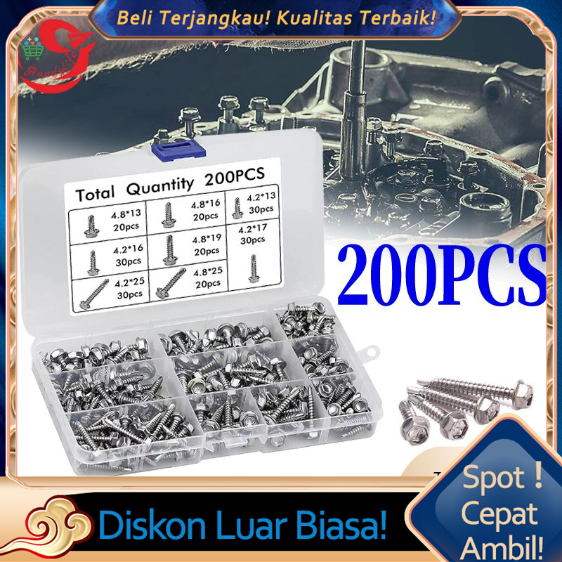 Jual SEKRUP PUTIH 6X1 in isi 800 pcs tapping Fh - self tapping screws ...