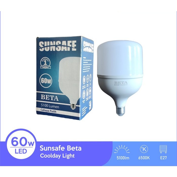 Jual Led Kapsul Sunsafe Beta 60W, 60 Watt | Shopee Indonesia