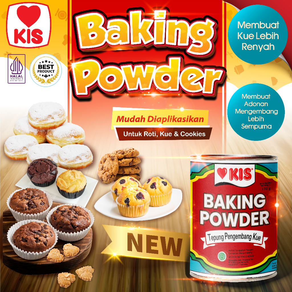 Jual KIS BAKING POWDER 110 GR | Shopee Indonesia
