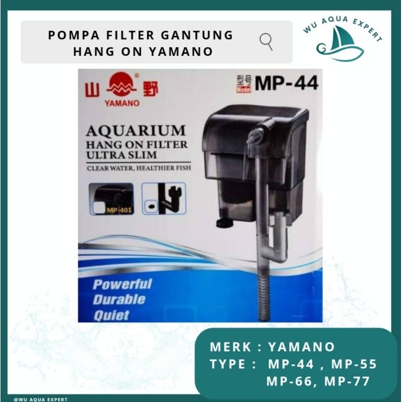 Jual Pompa Filter Gantung Aquarium Hang On Yamano MP 44, MP 55, MP 66 ...