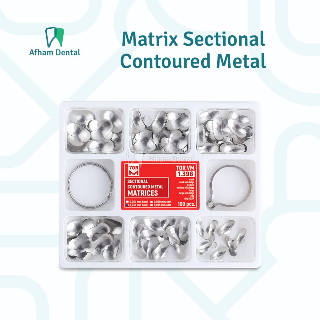 Jual DENTAL SECTIONAL CONTOURED MATRIX METAL BAND WEDGES SET ISI 100 ...