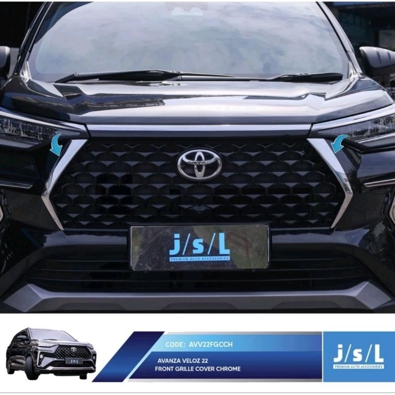 Jual ALL NEW AVANZA VELOZ 2022 2023 2024 FRONT GRILL COVER LIST LIS ...