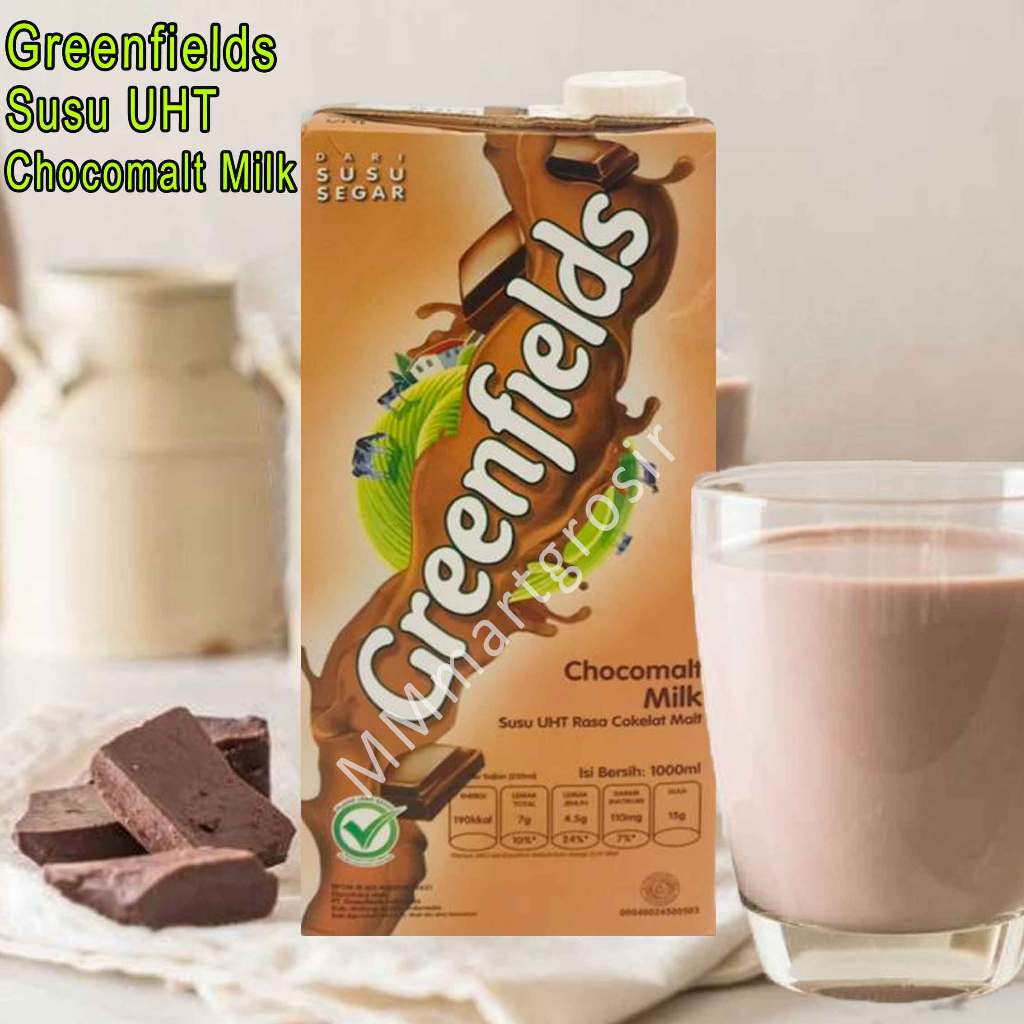 Jual Susu GreenFields / Minuman Susu UHT / Susu Rasa Chocomalt Milk / 1 Liter | Shopee Indonesia