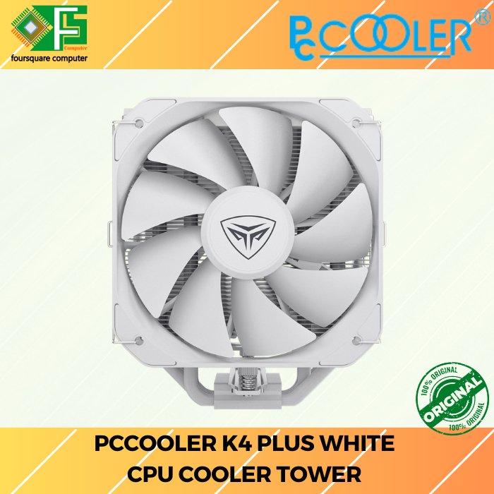Jual CPU Cooler PCCooler K4 PLUS White 4 Heatpipes | Fan Processor ...