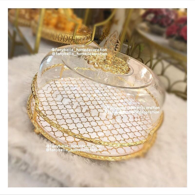 Jual Tempat Kue Bolu Mewah Sultan Turki Baki Emas | Shopee Indonesia