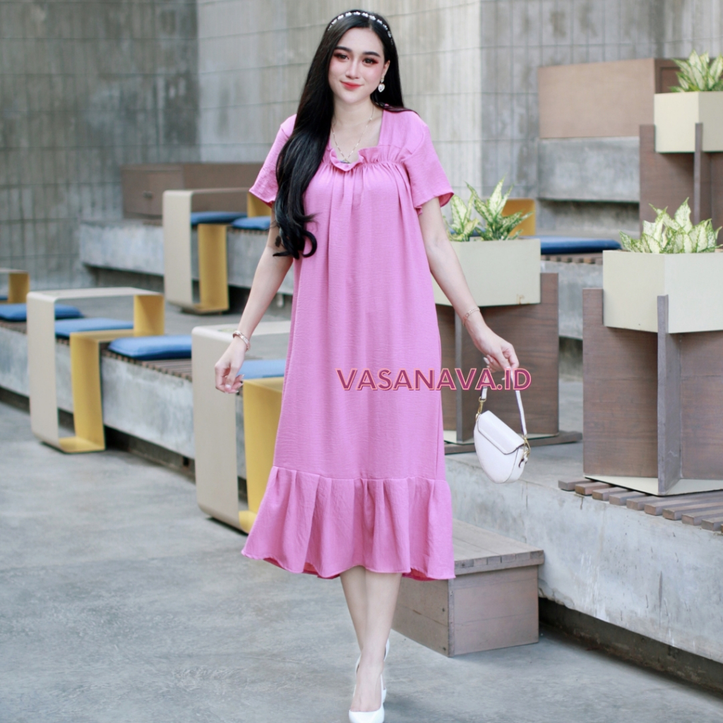 Jual HOMEDRESS DASTER FUJI CRINGKLE AIRFLOW | DRESS LAURA DASTER ZAHRA ...
