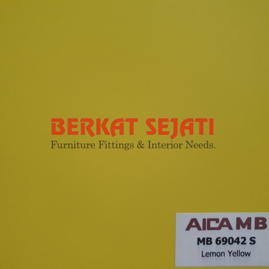 Jual AICA HPL AICA MB 69042 S - LEMON YELLOW KUNING - SOLID | Shopee ...