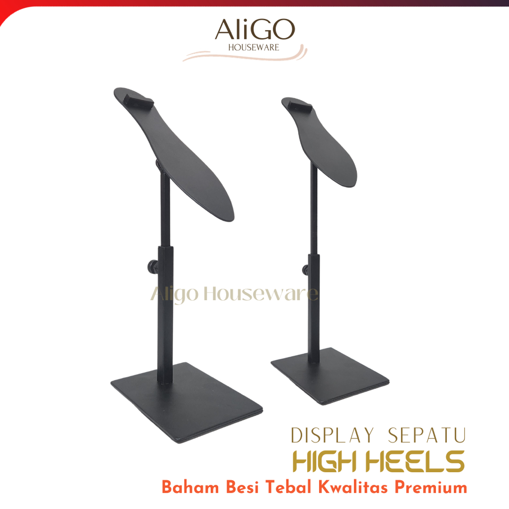 Jual ALIGO DISPLAY STAND SEPATU HIGH HEELS BAHAN BESI TEBAL DAN TEBAL ...