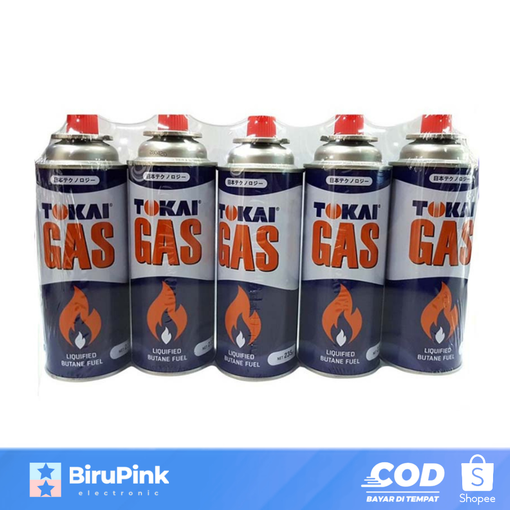 Jual Gas Kaleng / Gas Portable Hi Cook 235gr Bundling 5Pcs | Shopee ...
