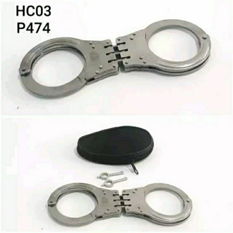 Jual borgol kepiting p474 borgol tangan borgol satpam porli handcuffs ...