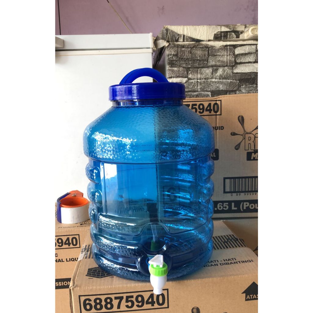 Jual Galon Mini Kecil Murah + keran 10 liter bahan tebal | Shopee Indonesia